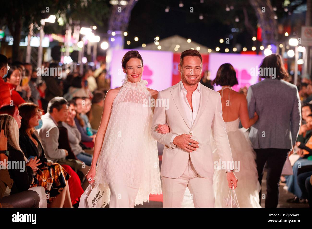 Brisbane, Australia. 26th Aug, 2022. Models walk a fashion runway ...
