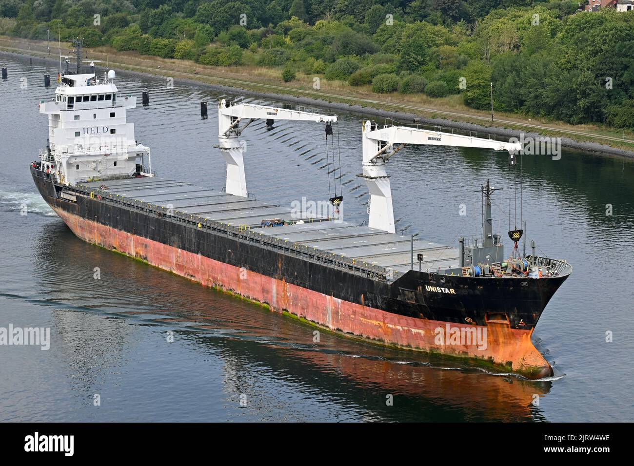 General cargo Ship UNISTAR Stock Photo - Alamy