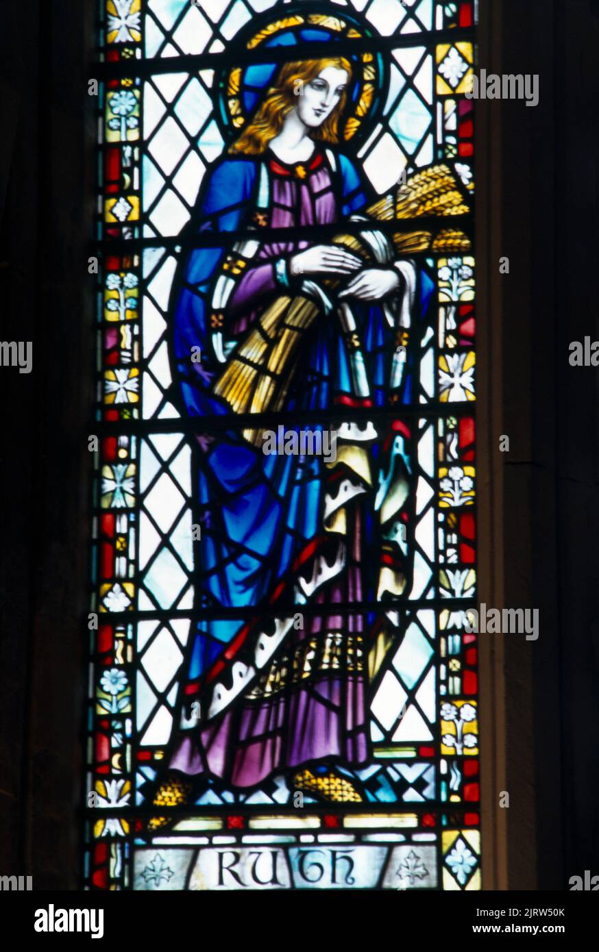 Bath Abbey Bath Avon England Stained Glass Window of Ruth - Prophet ...