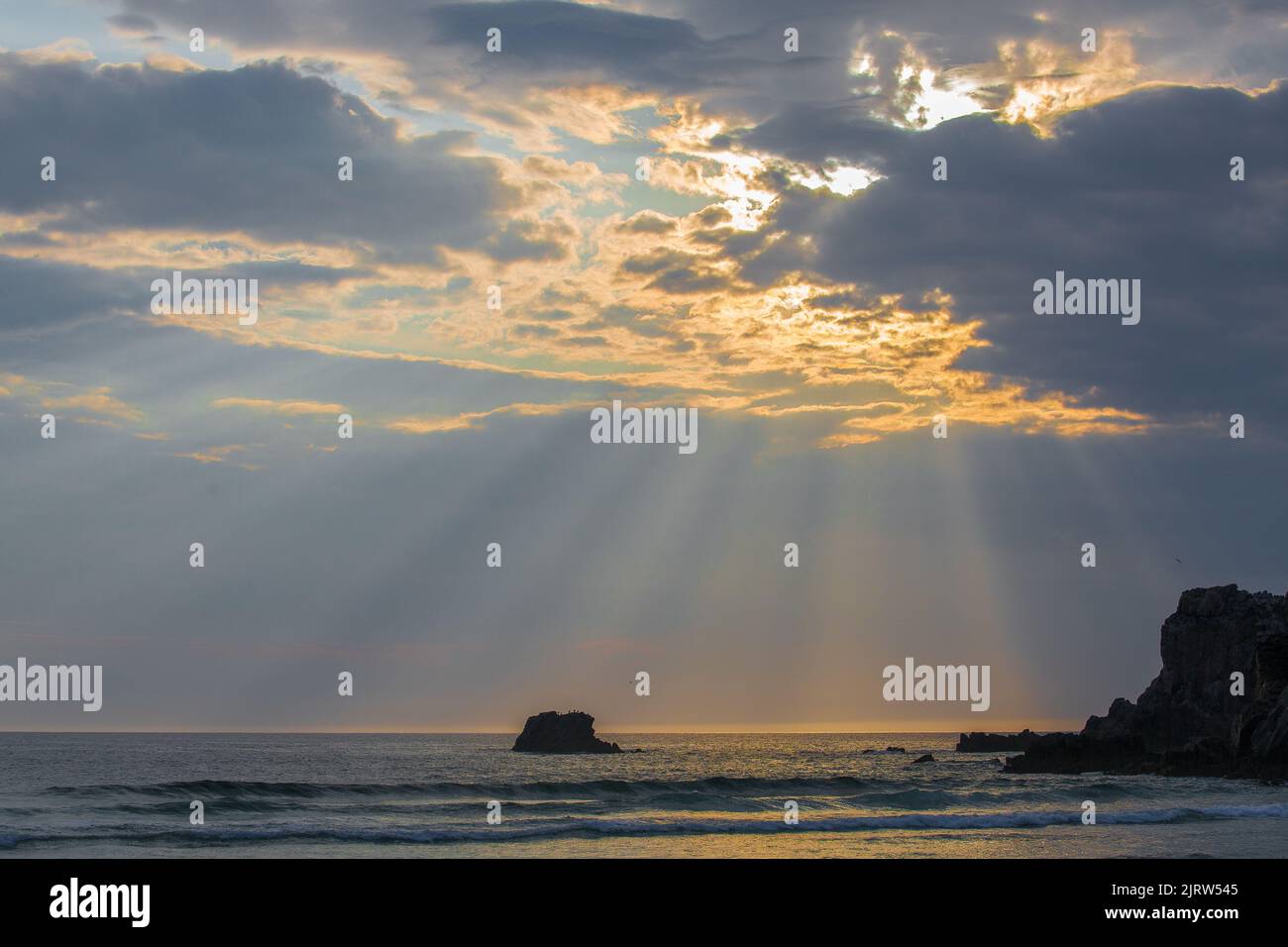 Sunset at Mangersta Beach, Uig, Lewis, Isle of Lewis, Hebrides, Outer ...
