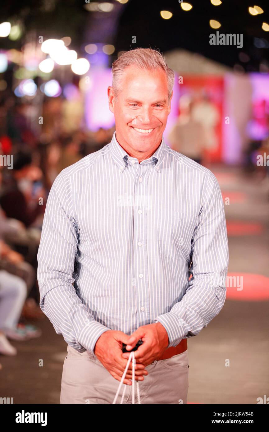 Brisbane, Australia. 26th Aug, 2022. Models walk a fashion runway ...