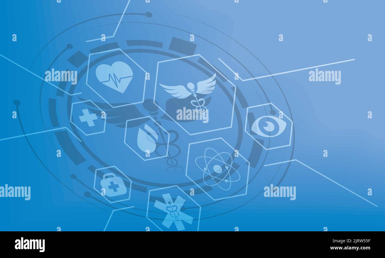 health poster with circular frame background Stock Vector Image & Art ...