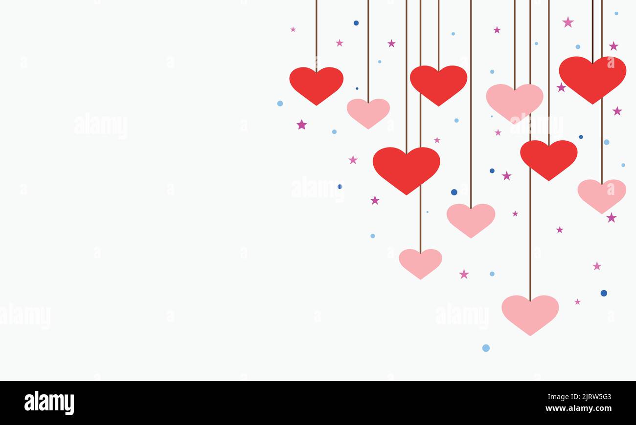 A colorful heart background vector illustration valentines stock vector ...