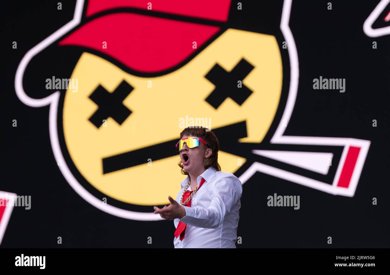 Sam Robinson from Bad Boy Chiller Crew performs during the Leeds ...