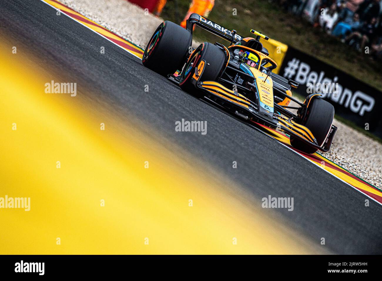 McLaren UK rider Lando Norris is seen at a practice session at the ...