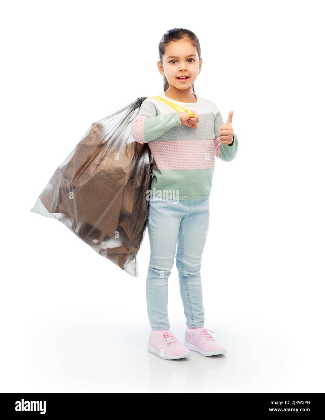 Child sorting garbage Cut Out Stock Images & Pictures - Alamy