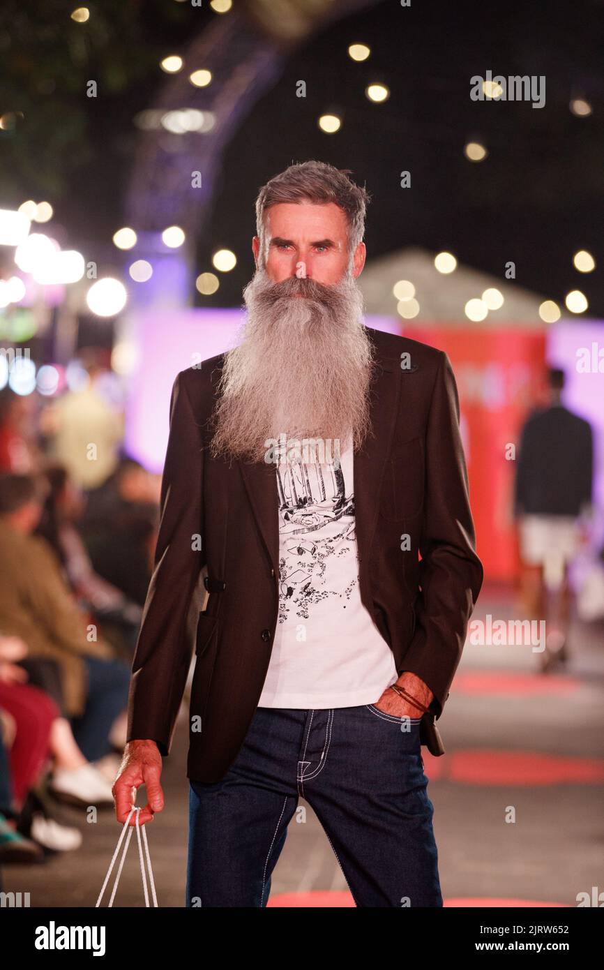 Brisbane, Australia. 26th Aug, 2022. Models walk a fashion runway ...