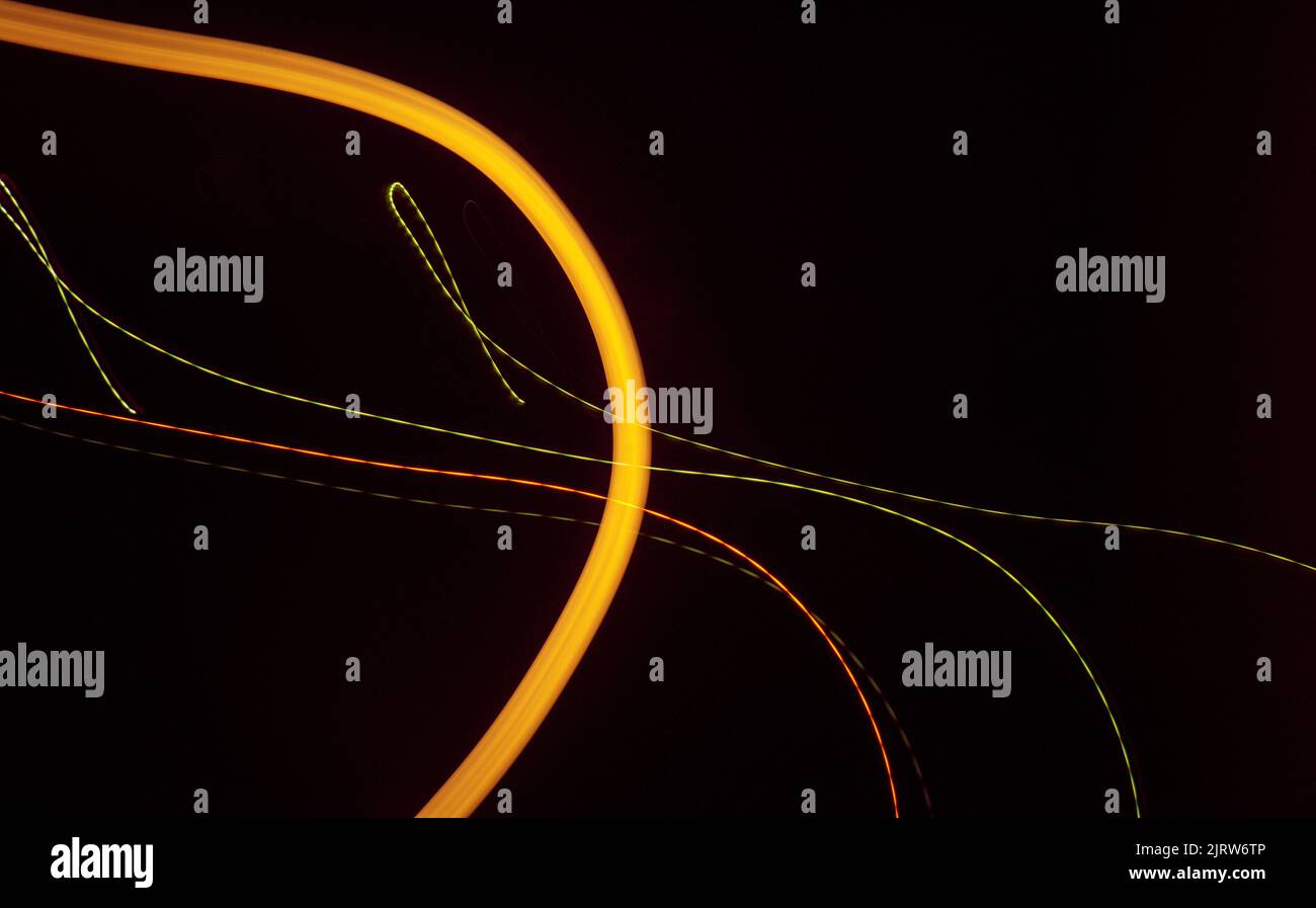 Abstract lights in darkness composition Stock Photo - Alamy