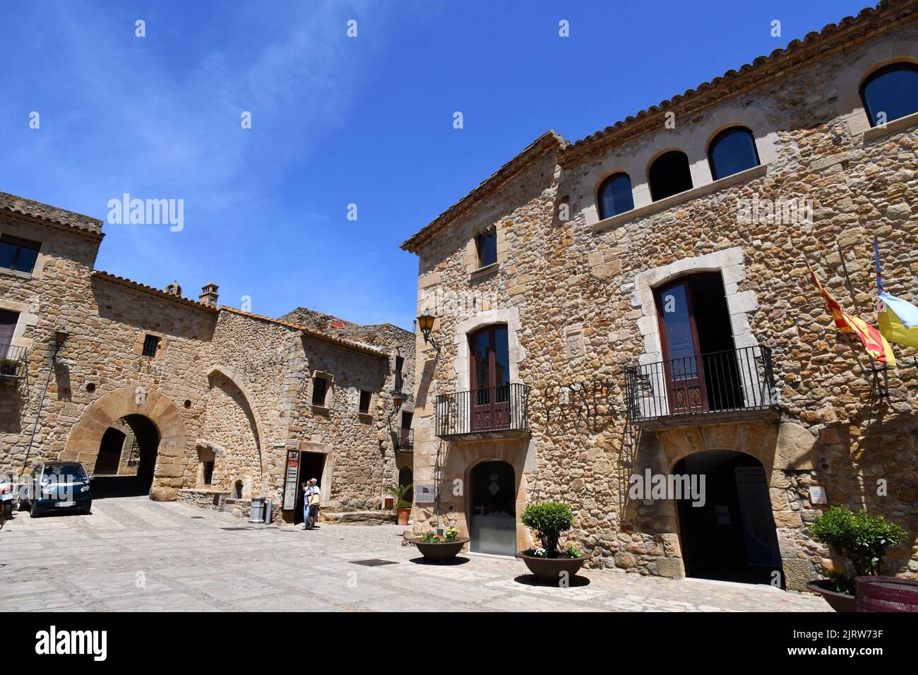 Pals historic medieval village, Catalonia, Spain Stock Photo - Alamy