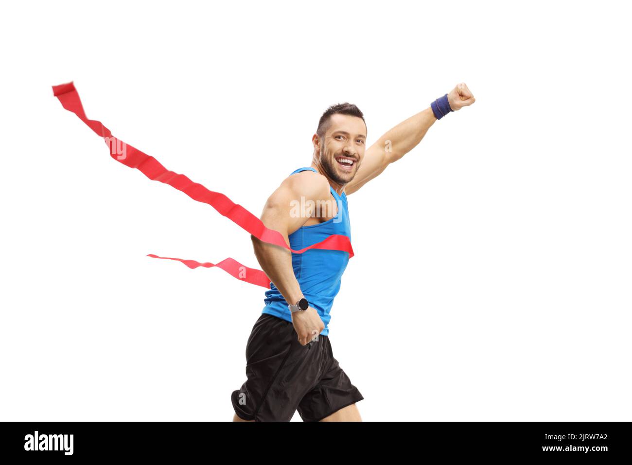 Man finish race run hi-res stock photography and images - Alamy