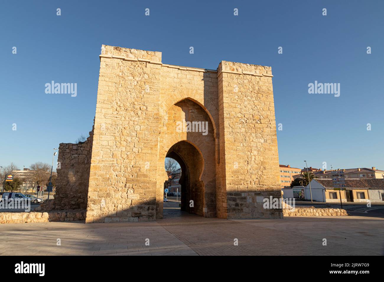 Ciudad Real, Spain. The Puerta de Toledo (Toledo Gate), a Gothic ...