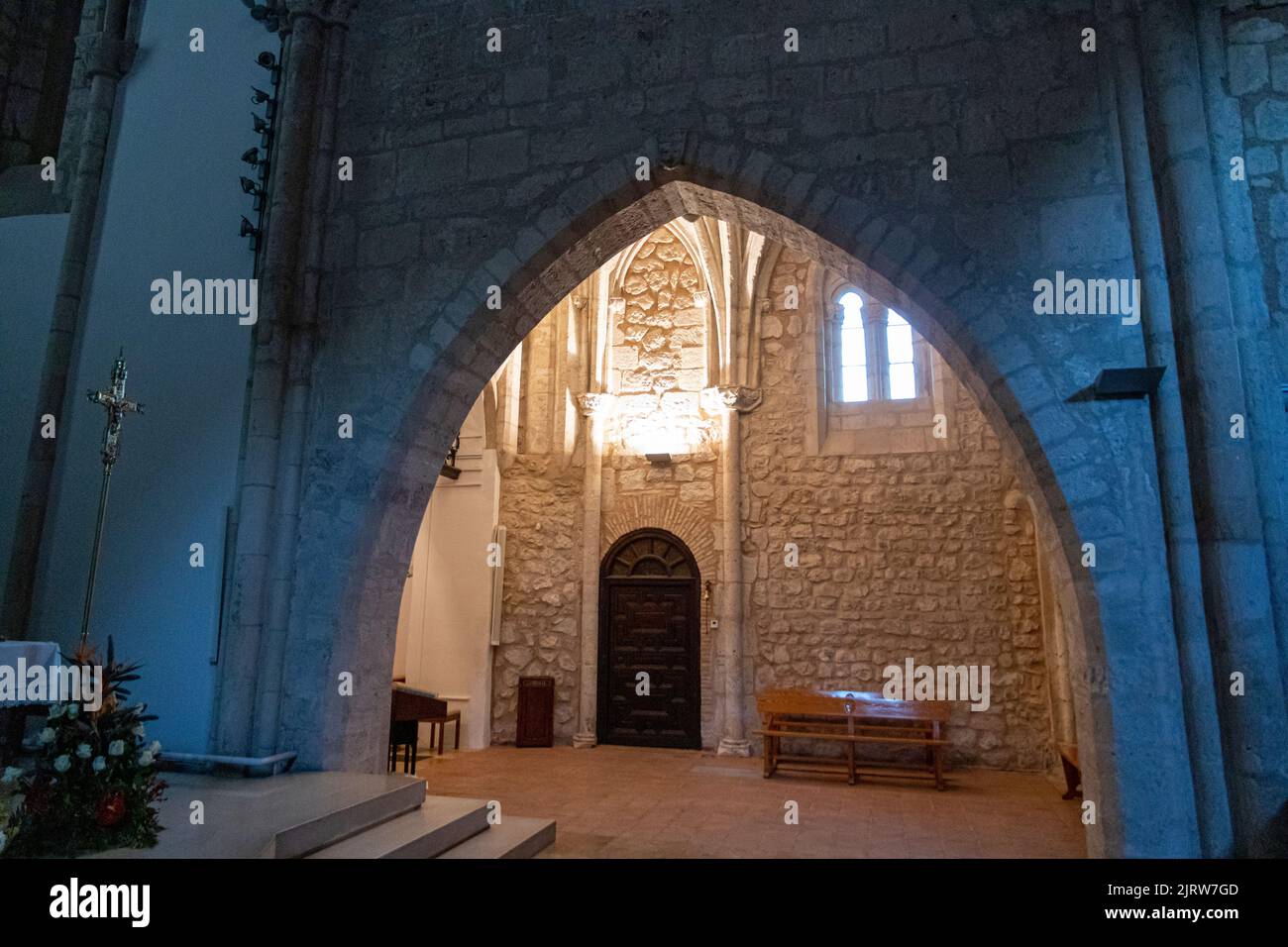 Ciudad Real, Spain. Inside the Iglesia de Santiago (St James Church), a ...