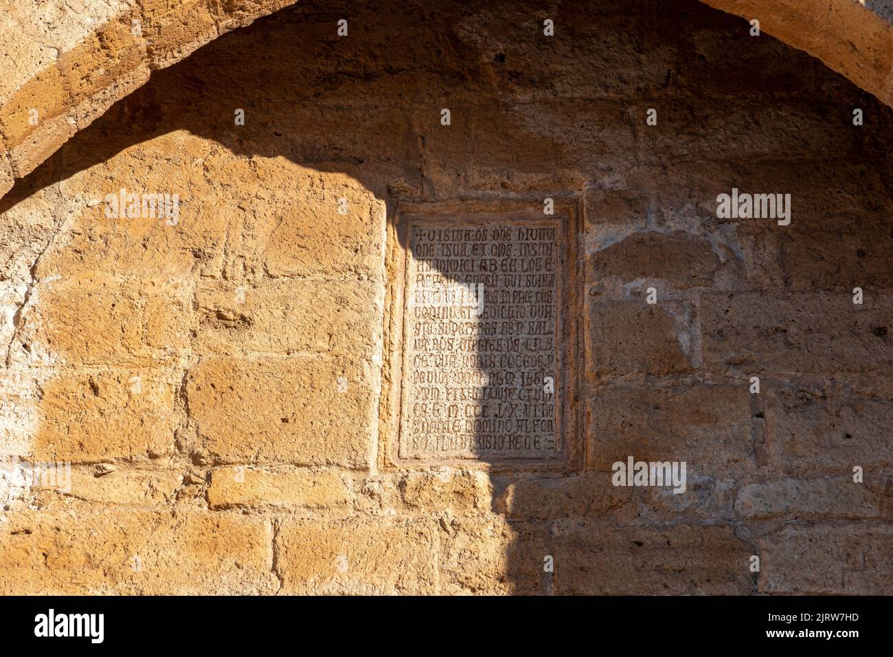 Ciudad Real, Spain. Informative text inscriptions in the Puerta de ...
