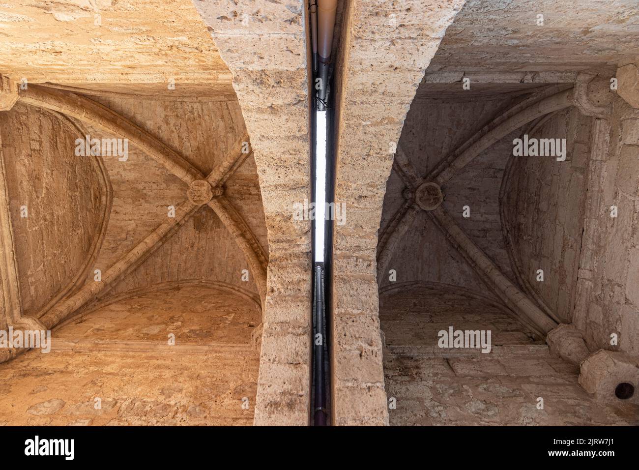 Ciudad Real, Spain. Detail of the vaults of the Puerta de Toledo ...