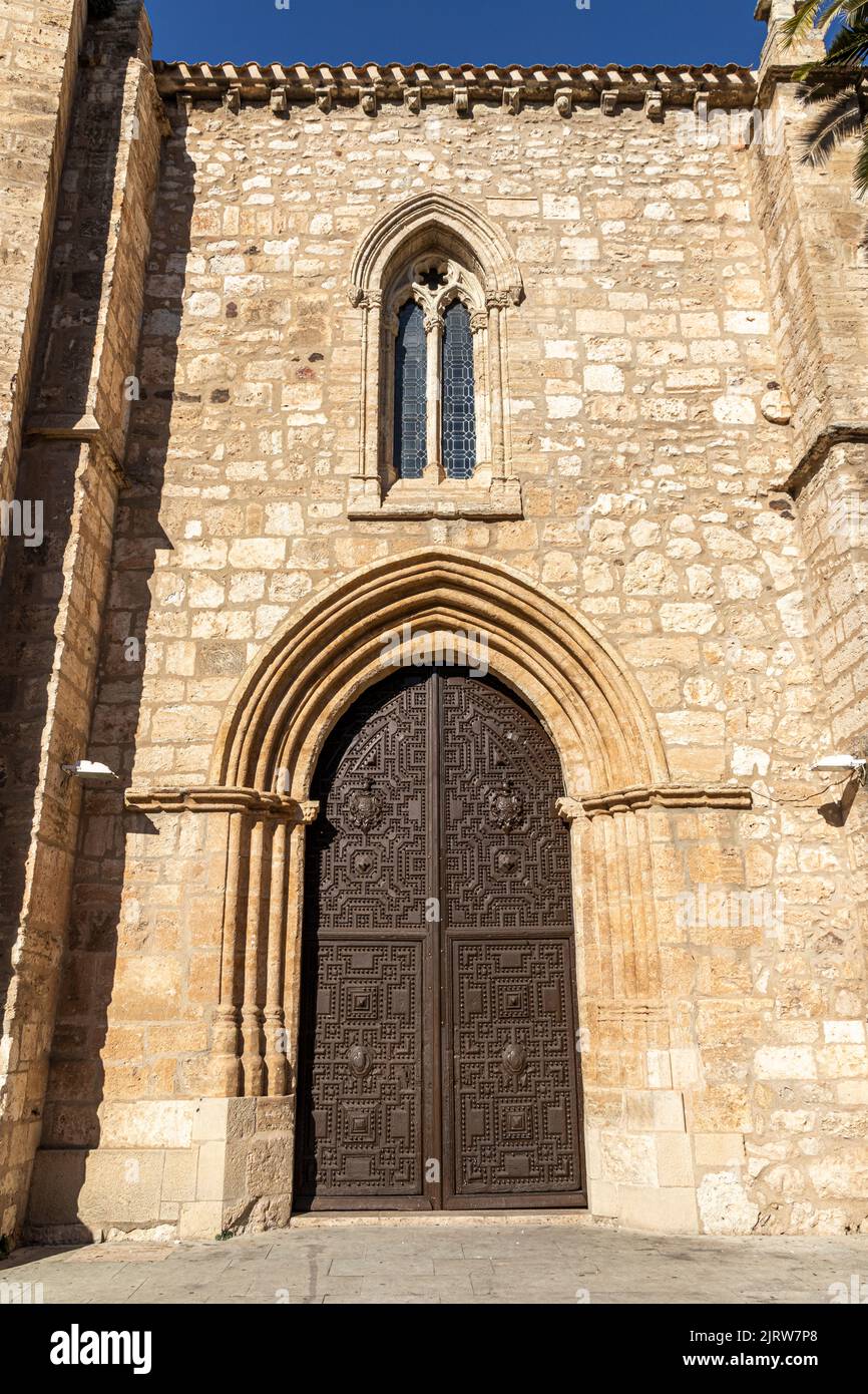 Ciudad Real, Spain. Puerta del Sol (Sun Gate) of the Iglesia de San ...