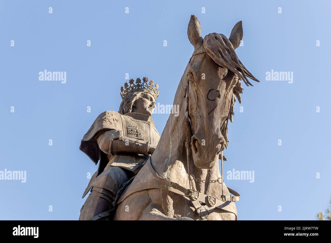 Ciudad Real, Spain. Monument to king Juan II de Castilla (John II of ...