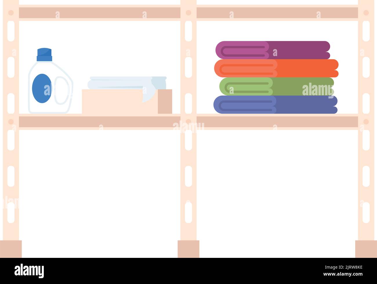 laundry shelf with clothes icon Stock Vector Image & Art - Alamy