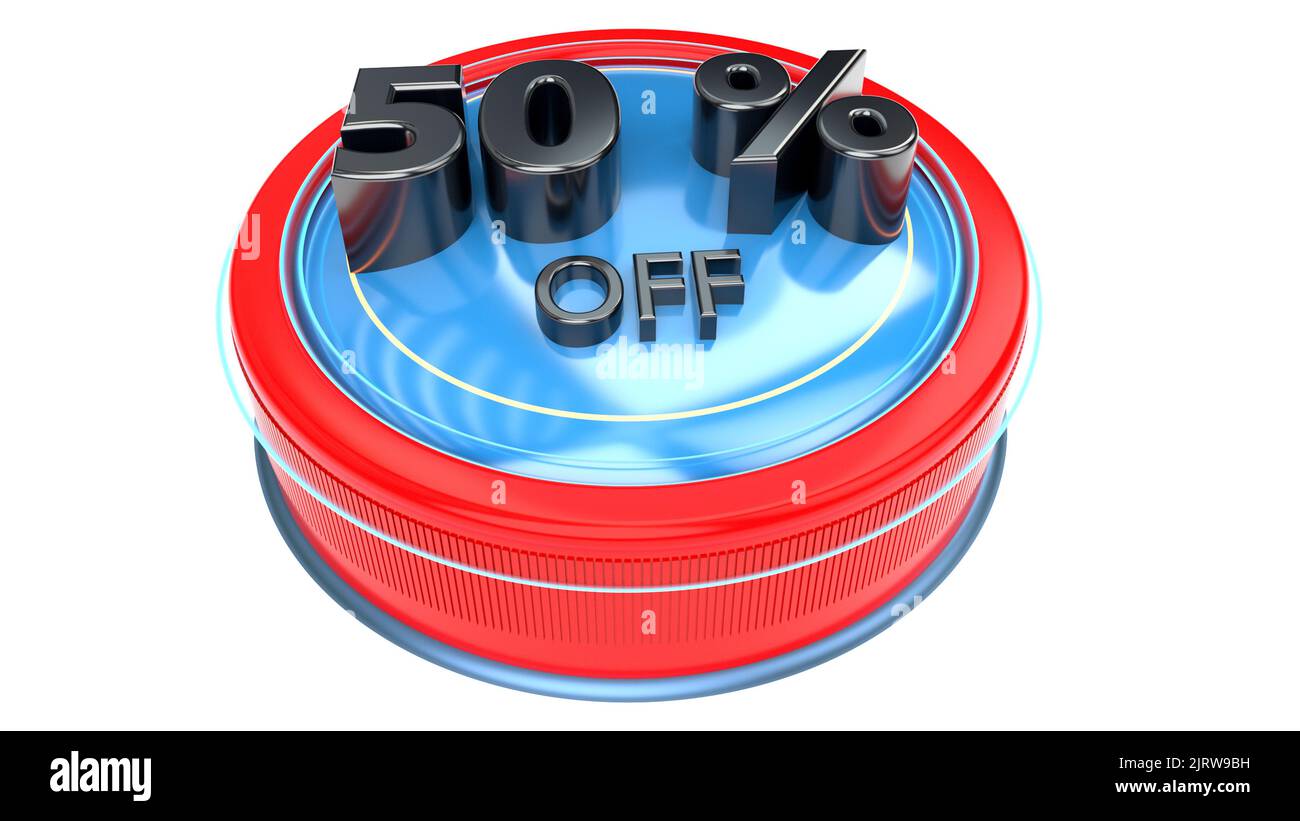3d render discount sign background Stock Photo - Alamy