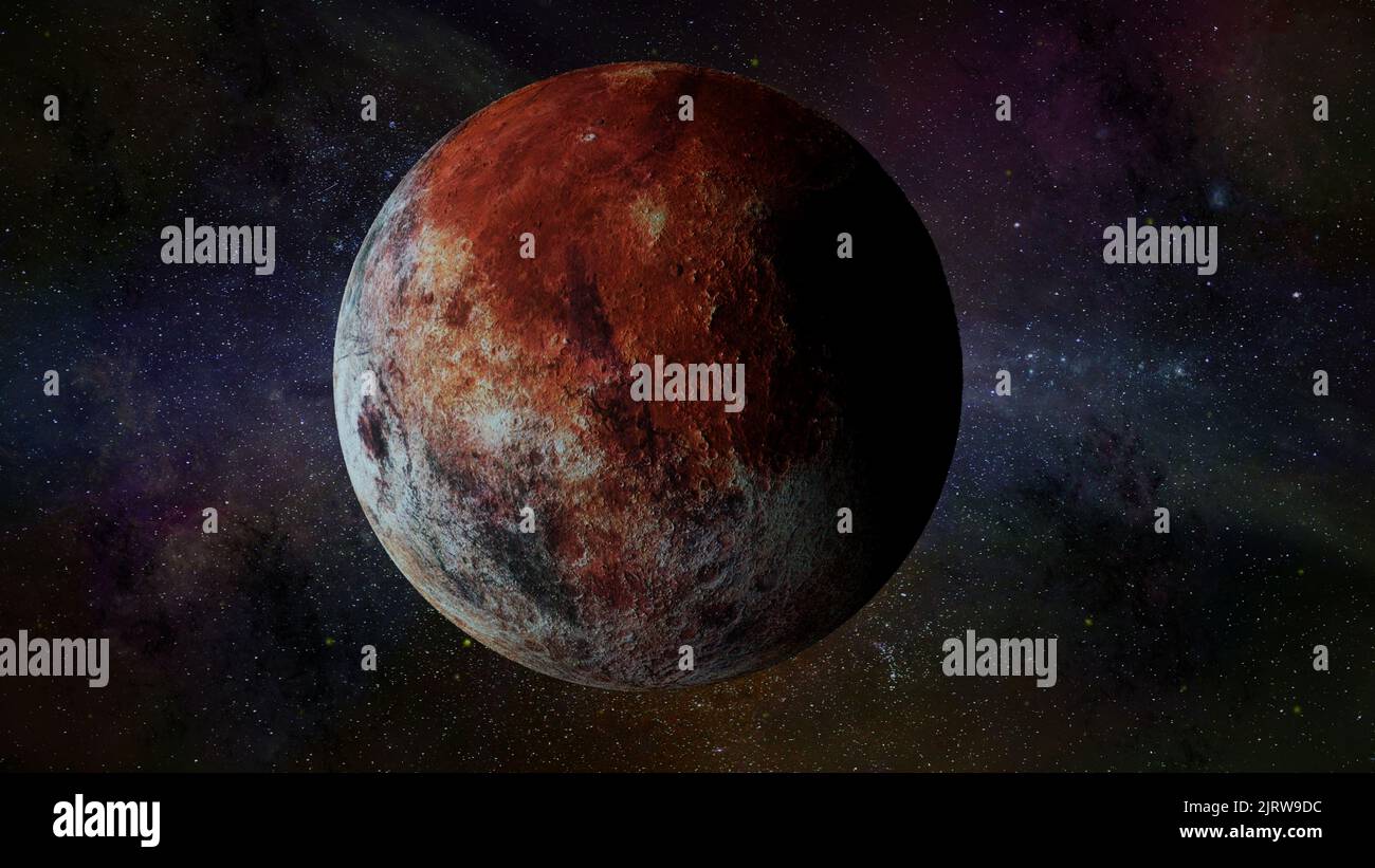 3d render. Imaginary fictional planet Stock Photo - Alamy