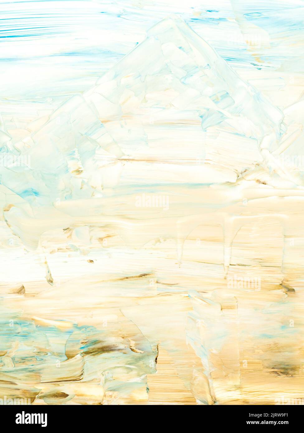 Abstract mountain landscape. Original painting. Hand drawn ...