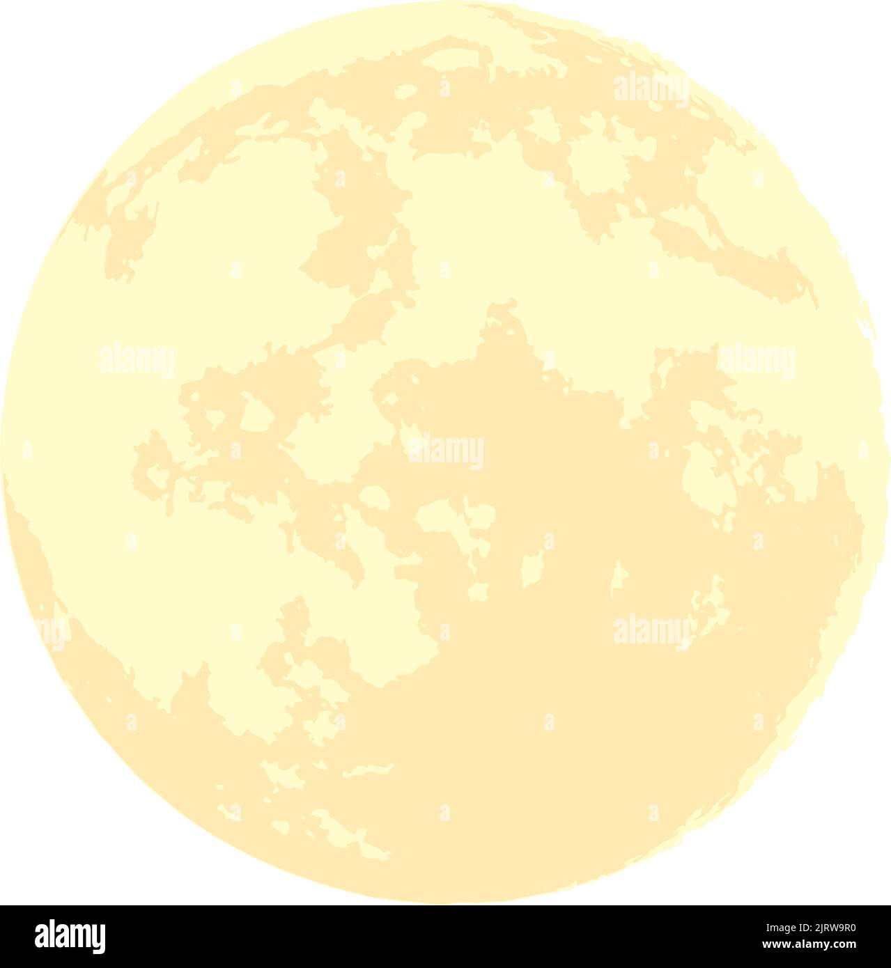 yellow full moon night icon Stock Vector Image & Art - Alamy