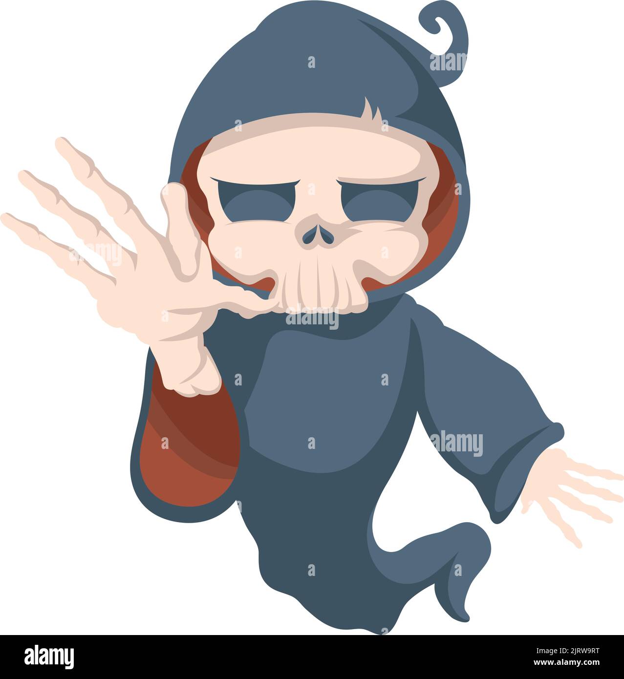 halloween reaper comic character icon Stock Vector Image & Art - Alamy