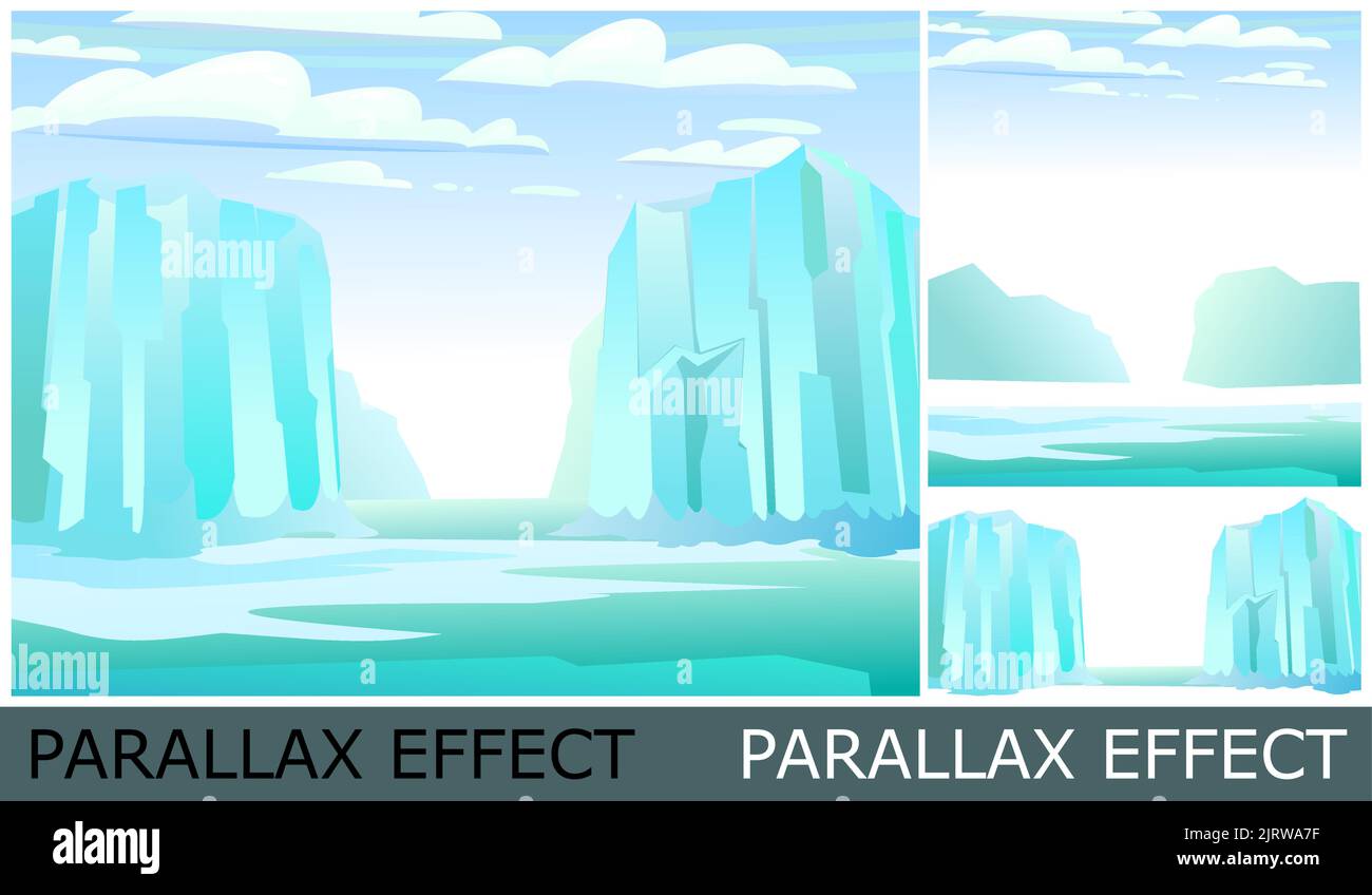 Blue iceberg layers Stock Vector Images - Alamy