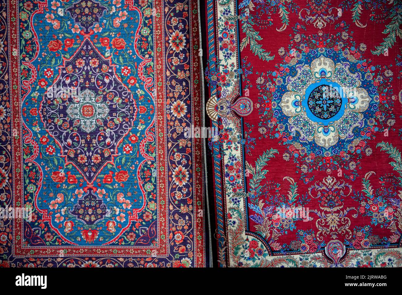 Istanbul, Turkey - January 2022. Close up view of beautiful handmade ...