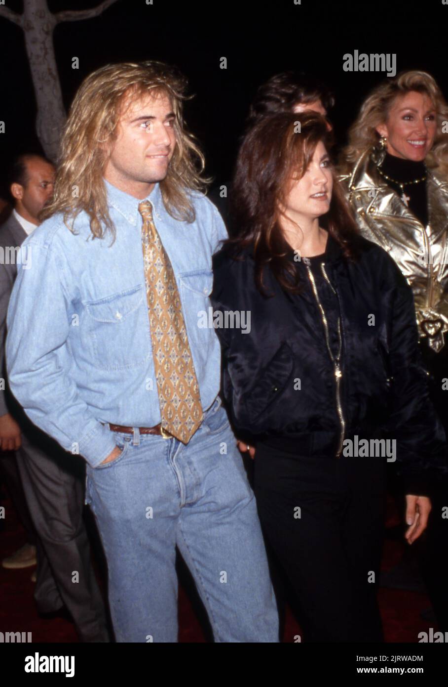 Andre Agassi at the Premiere of 'The Bodyguard', Mann's Chinese Theatre ...