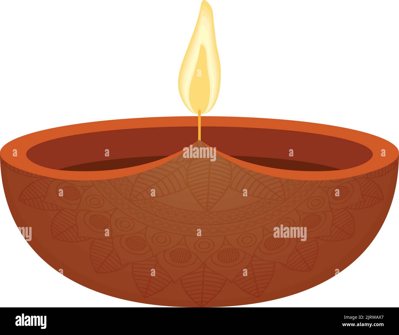 red diwali candle decorative icon Stock Vector Image & Art - Alamy