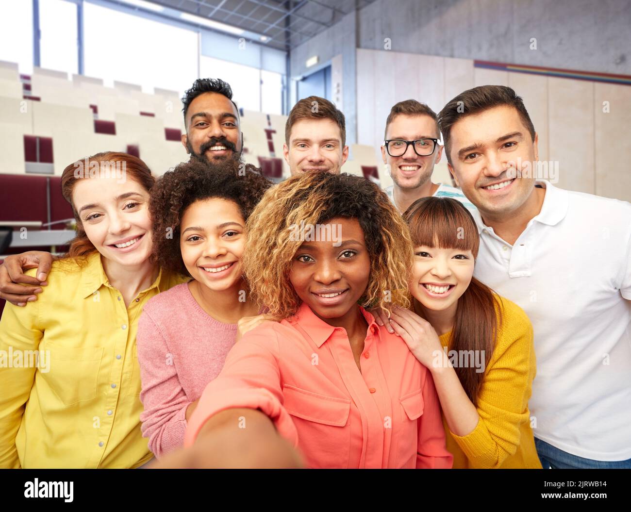 Wide angle view woman teacher hi-res stock photography and images - Alamy