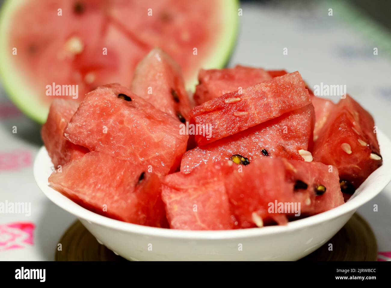 Colourful tasty Watermelon in hot summer season Stock Photo - Alamy