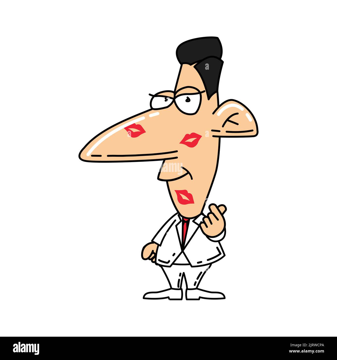 cute clipart of cassanova on cartoon version,vector illustration Stock ...