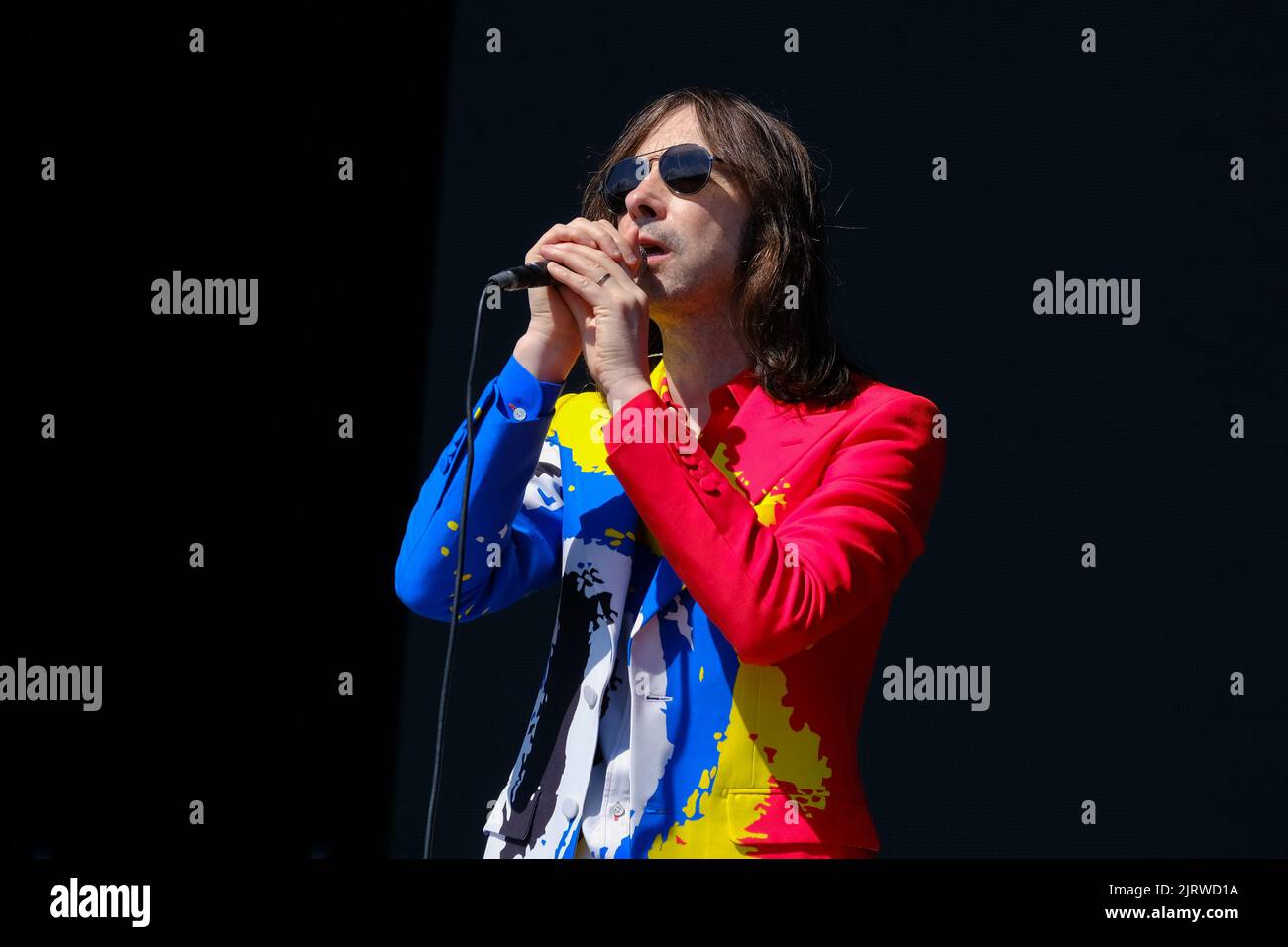 Scottish born frontman with alternative rock band Primal Scream, Robert ...