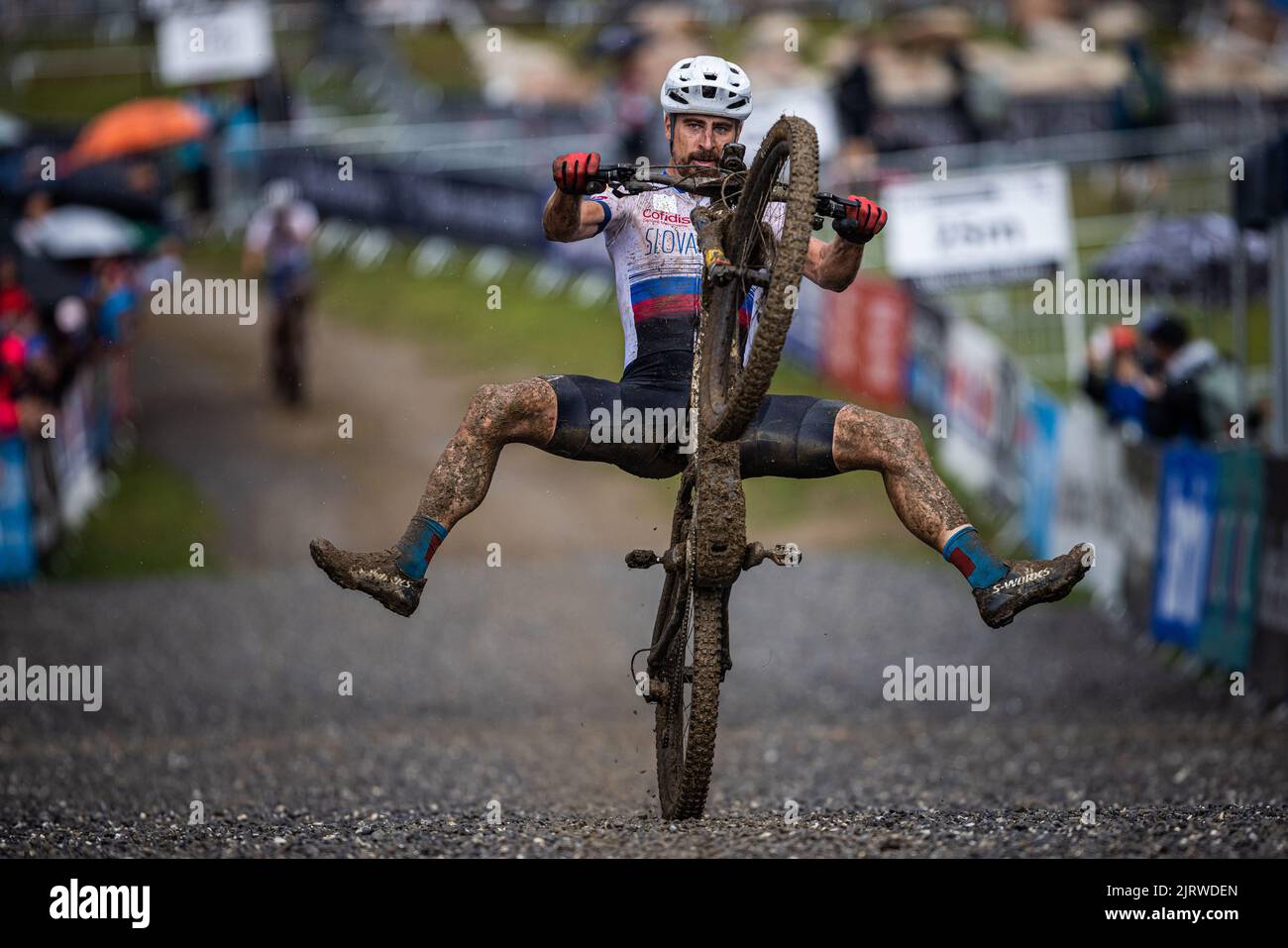 Peter Sagan of Slovakia in action during the race the electric mountain ...