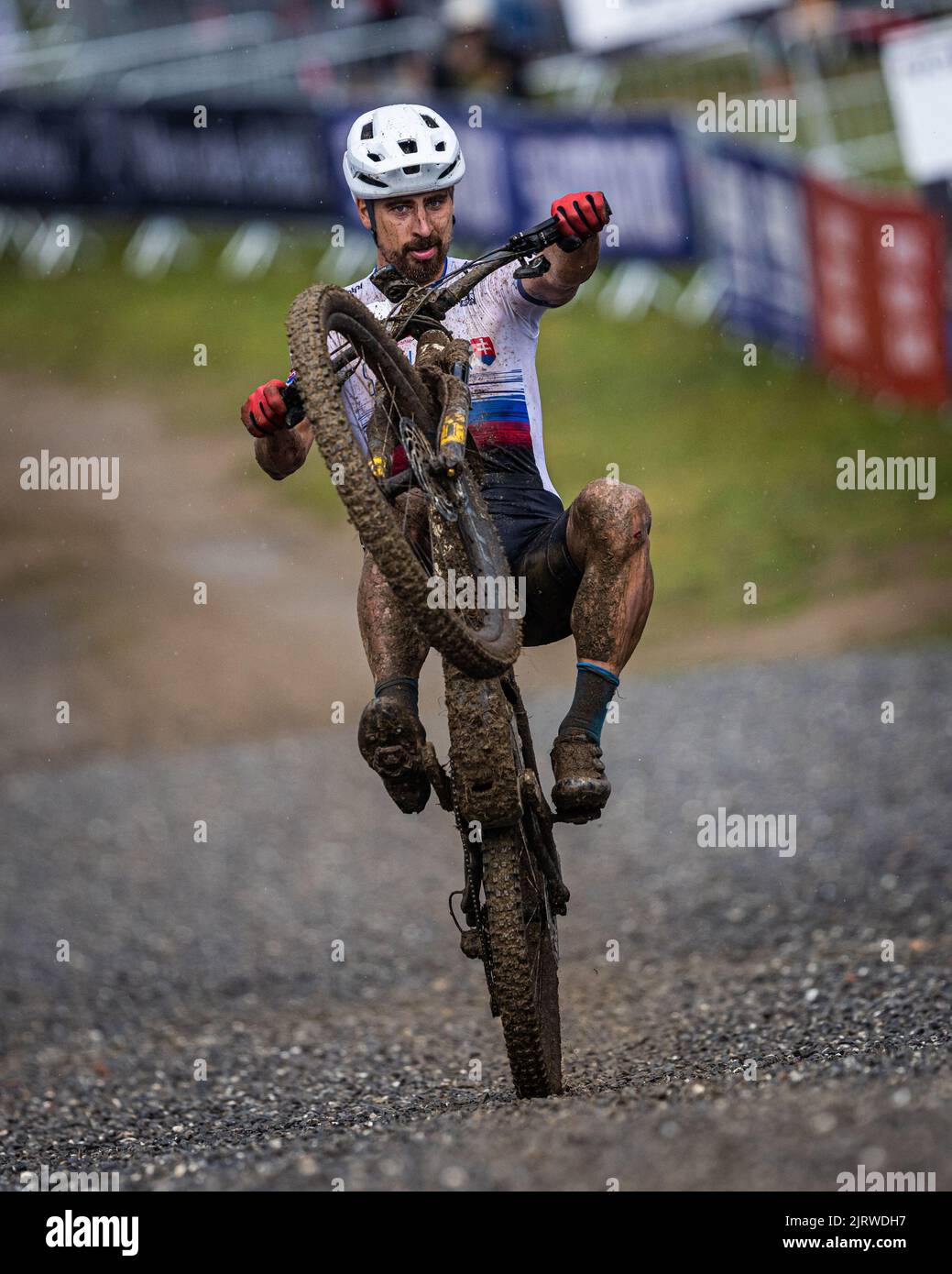 Peter Sagan of Slovakia in action during the race the electric mountain ...