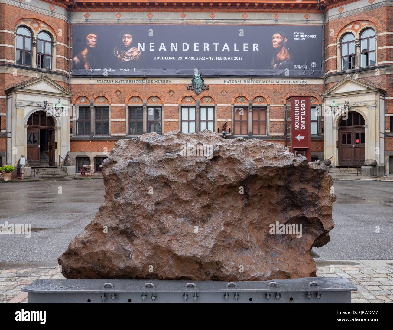 The Agpalilik iron meteorite in the forecourt of the University of ...