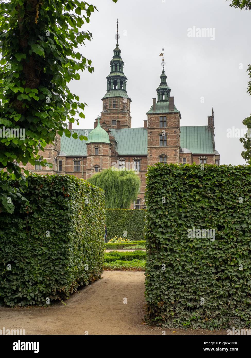 The elegant royal palace of Rosenborg Slot built by Christian IV in ...