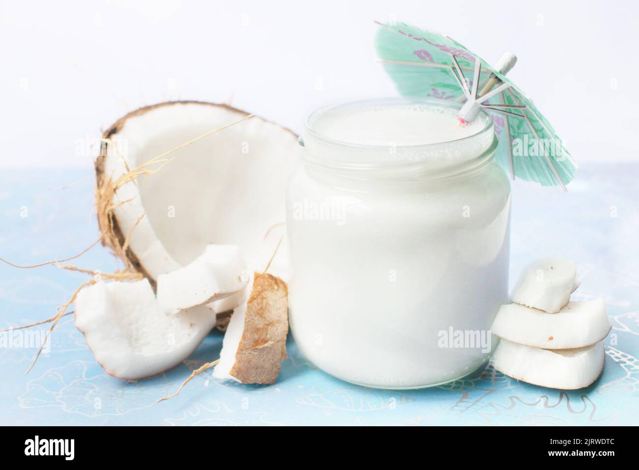Composition natural food composition cream juice or coconut milk ...