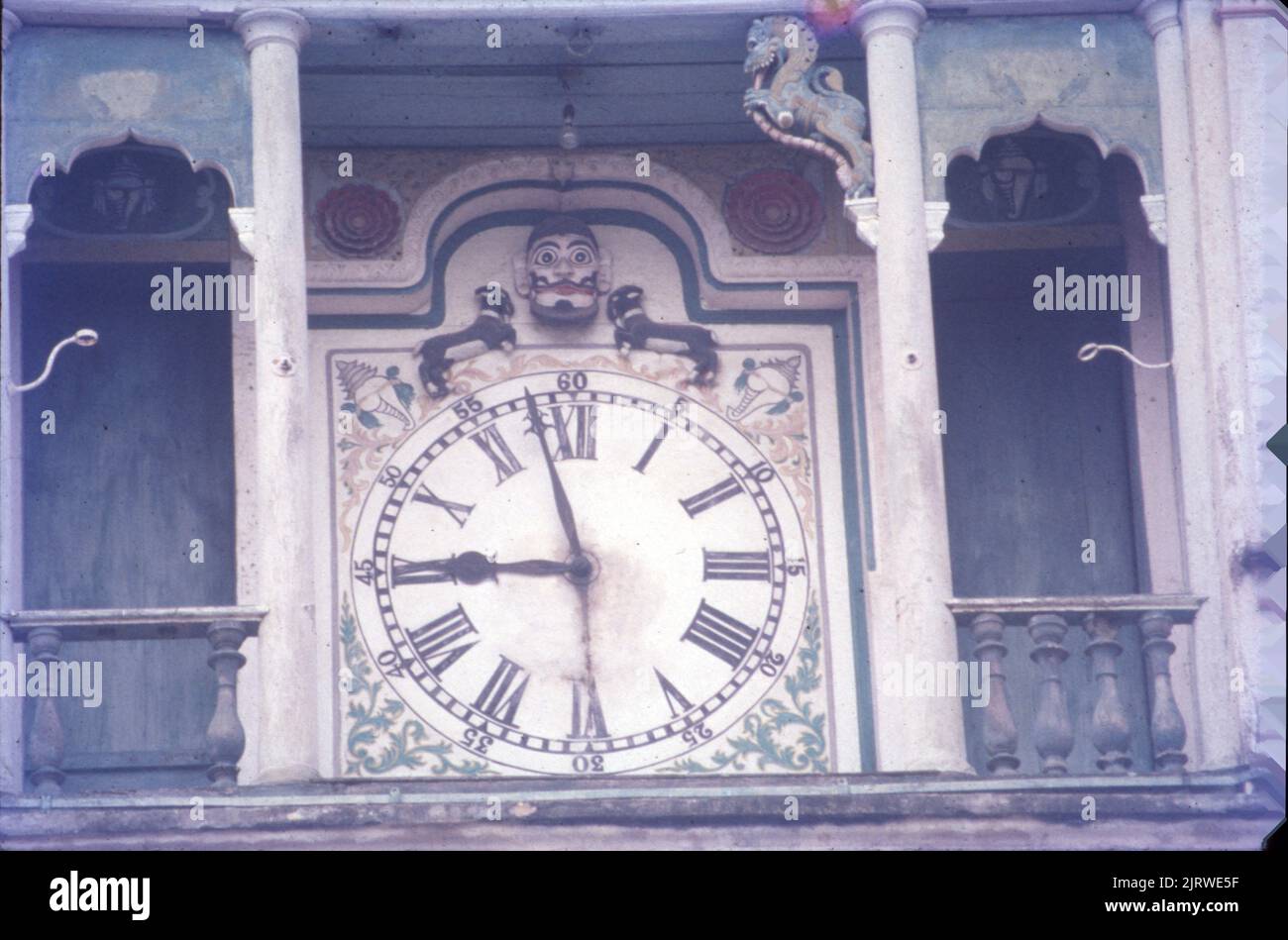 Old Clock where the Goats Knock, Trivendrum, Kerala Stock Photo - Alamy