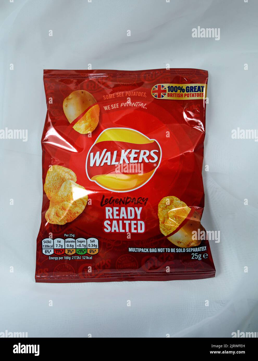 Bag of ready salted crisps hi-res stock photography and images - Alamy