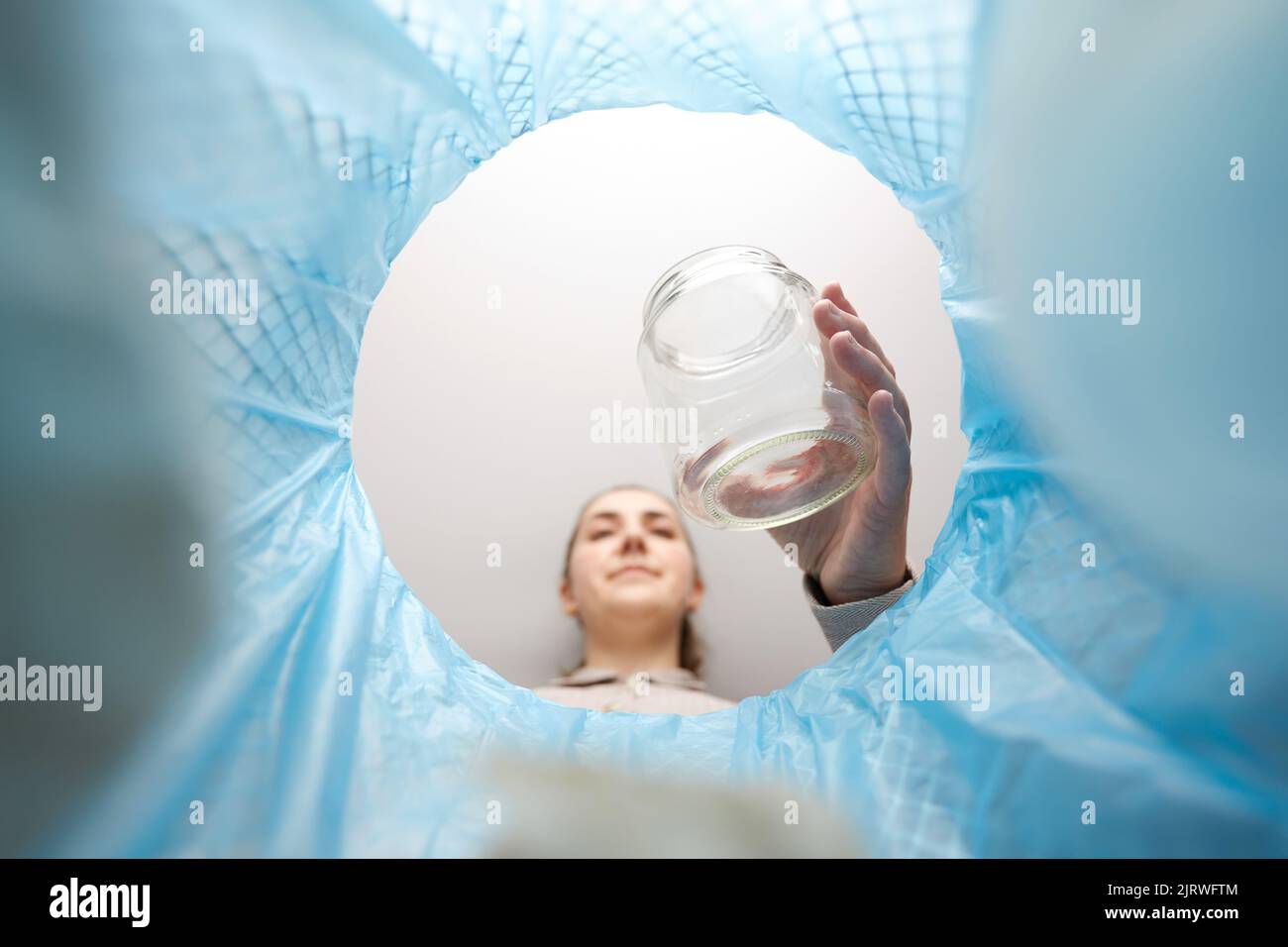 Woman inside glass jar hi-res stock photography and images - Alamy