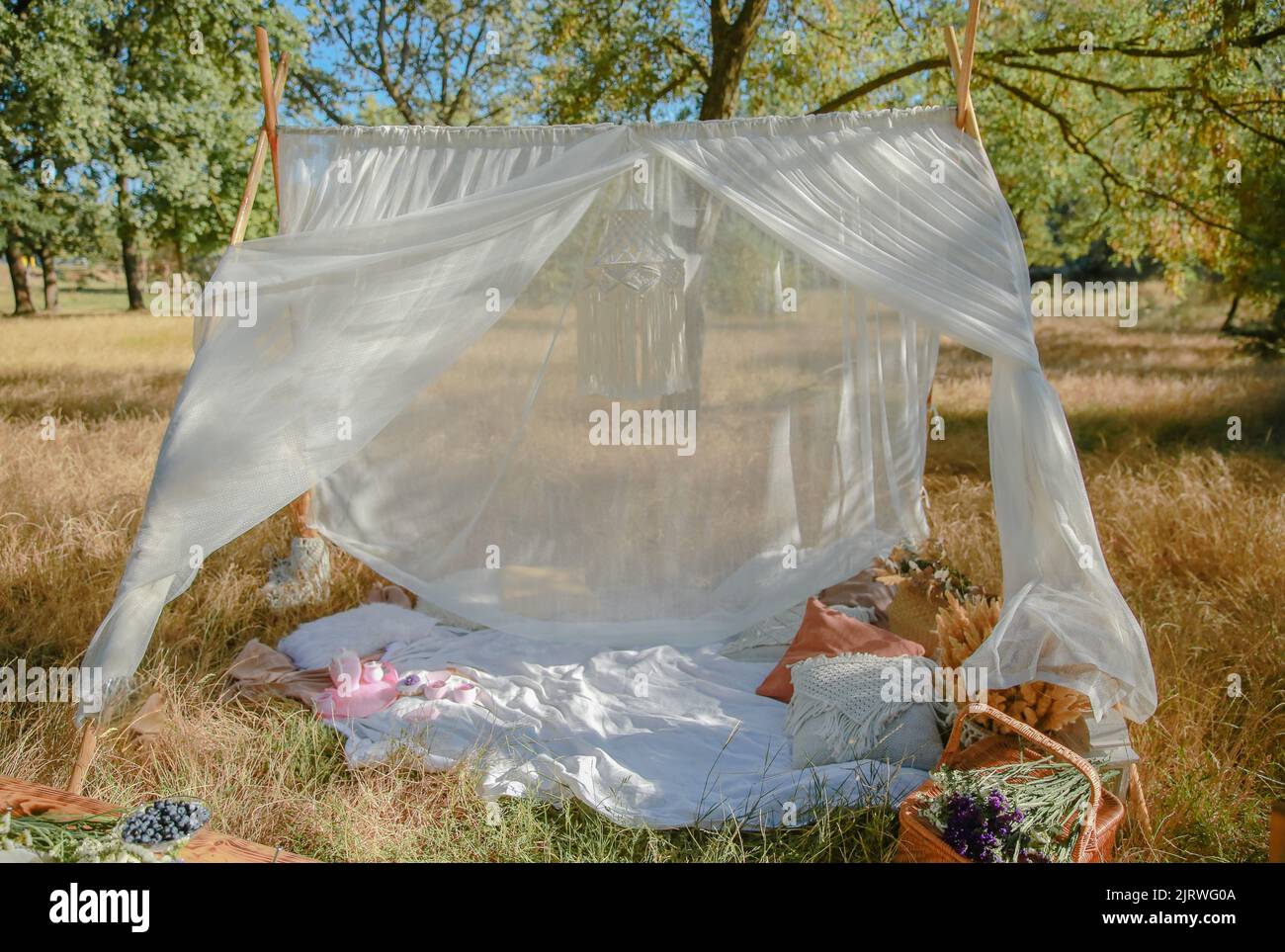 Boho tent hi-res stock photography and images - Alamy