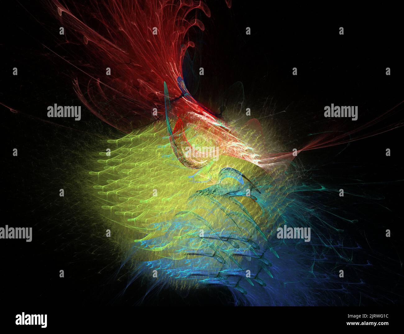 Imaginatory lush fractal texture image abstract background Stock Photo ...