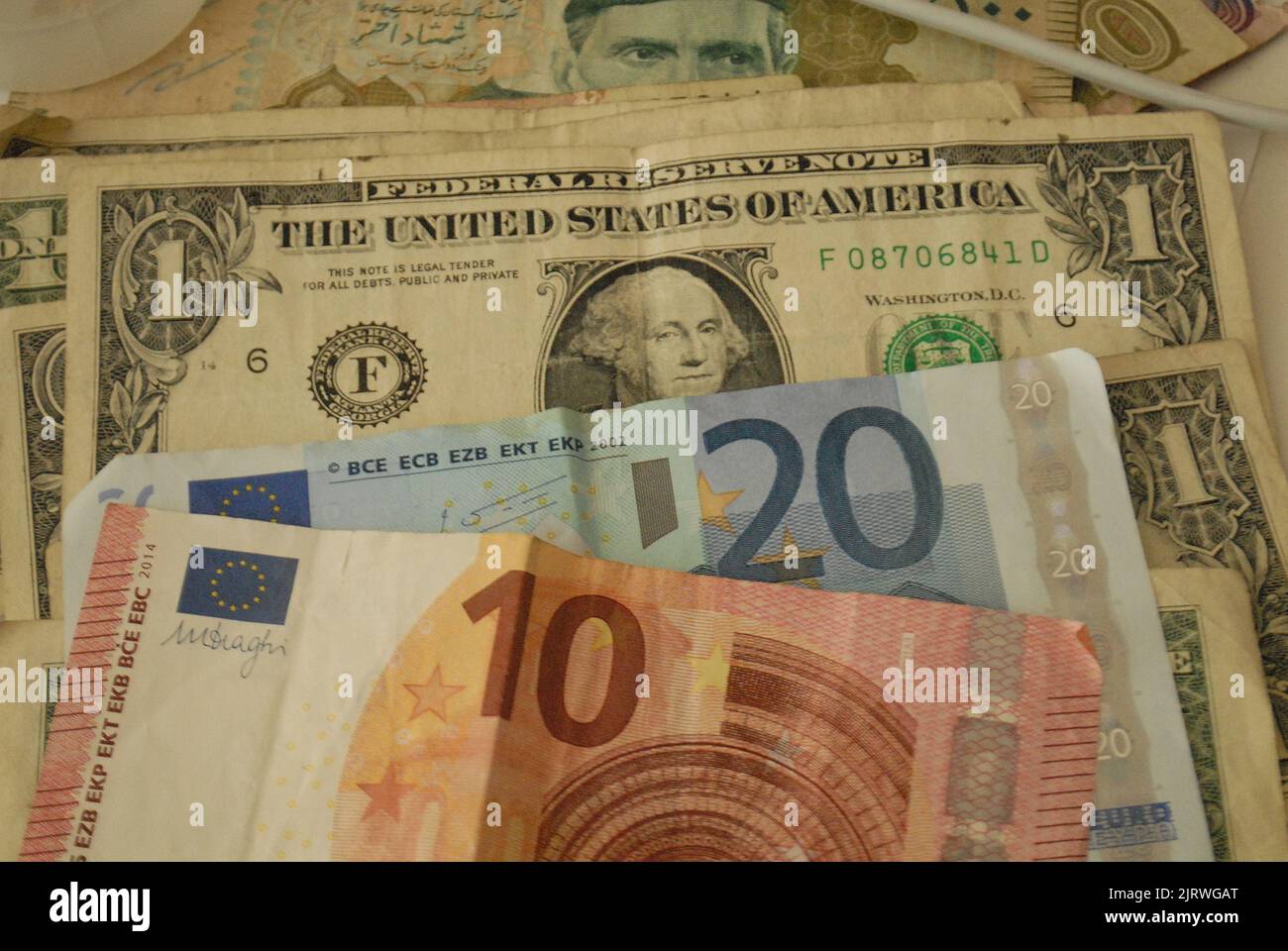 Kastrup/Copenahgen /Denmark/26 August 2022/American dollar bills note ...