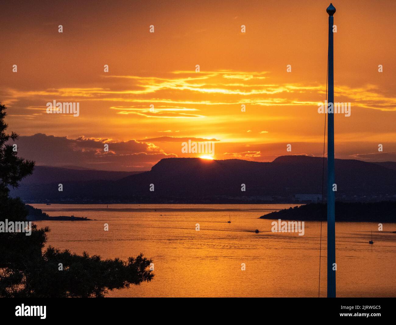 Oslo in the sunset hi-res stock photography and images - Alamy