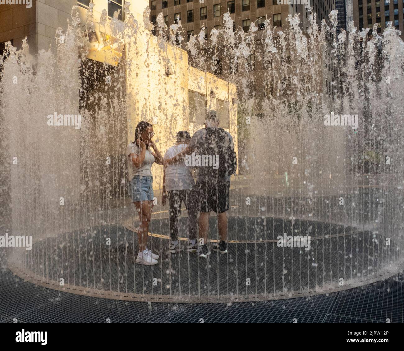 New York, NY, USA. 26th Aug, 2022. People play in the Changing Spaces ...