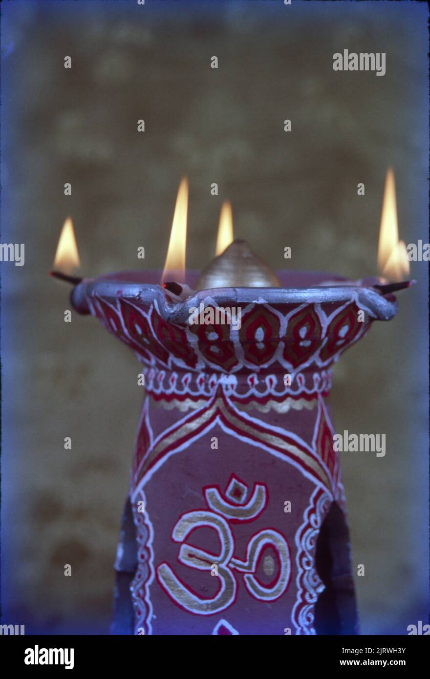 Lamp with ohm painting hi-res stock photography and images - Alamy