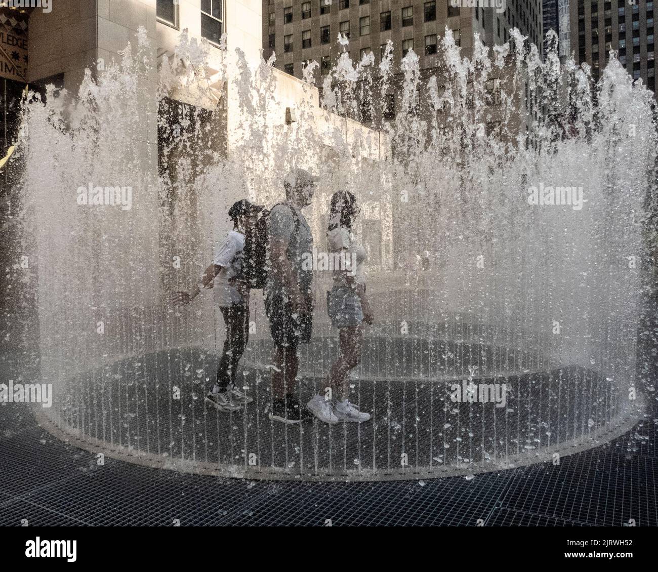 New York, NY, USA. 26th Aug, 2022. People play in the Changing Spaces ...