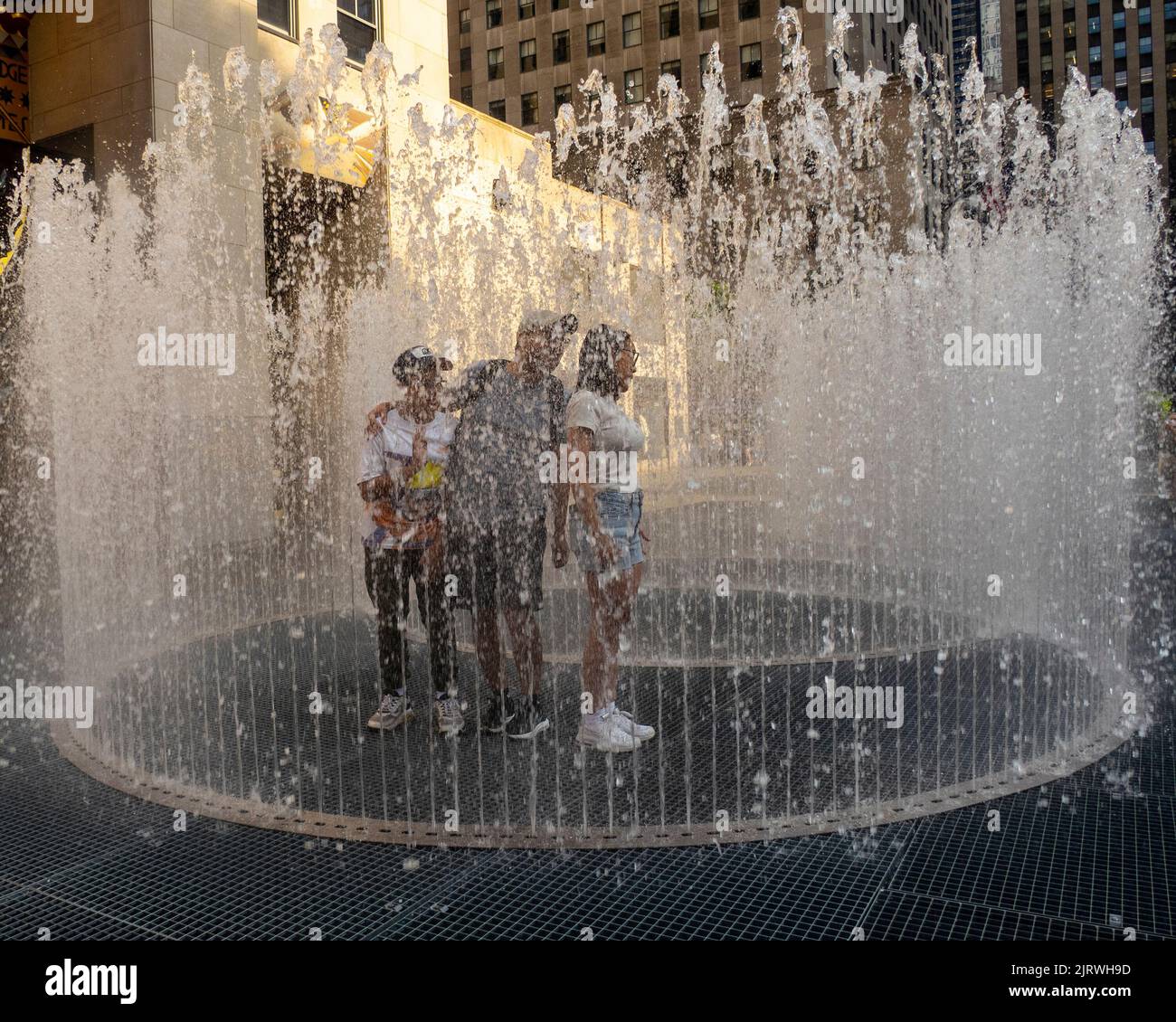 New York, NY, USA. 26th Aug, 2022. People play in the Changing Spaces ...